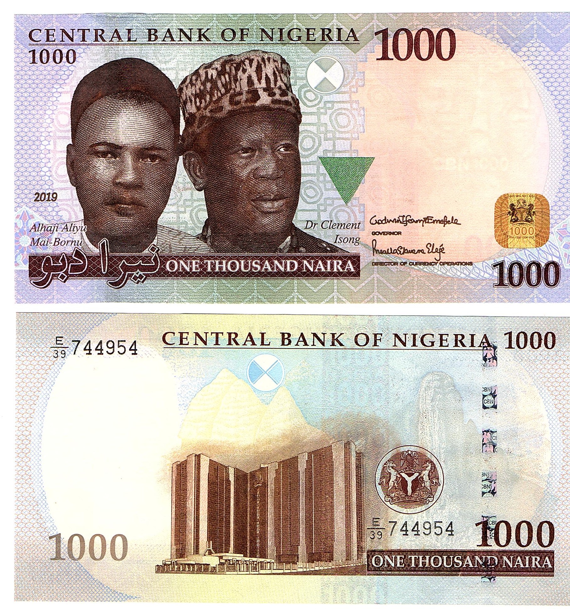 Nigeria 36 1000 Naira Pages World Paper Money