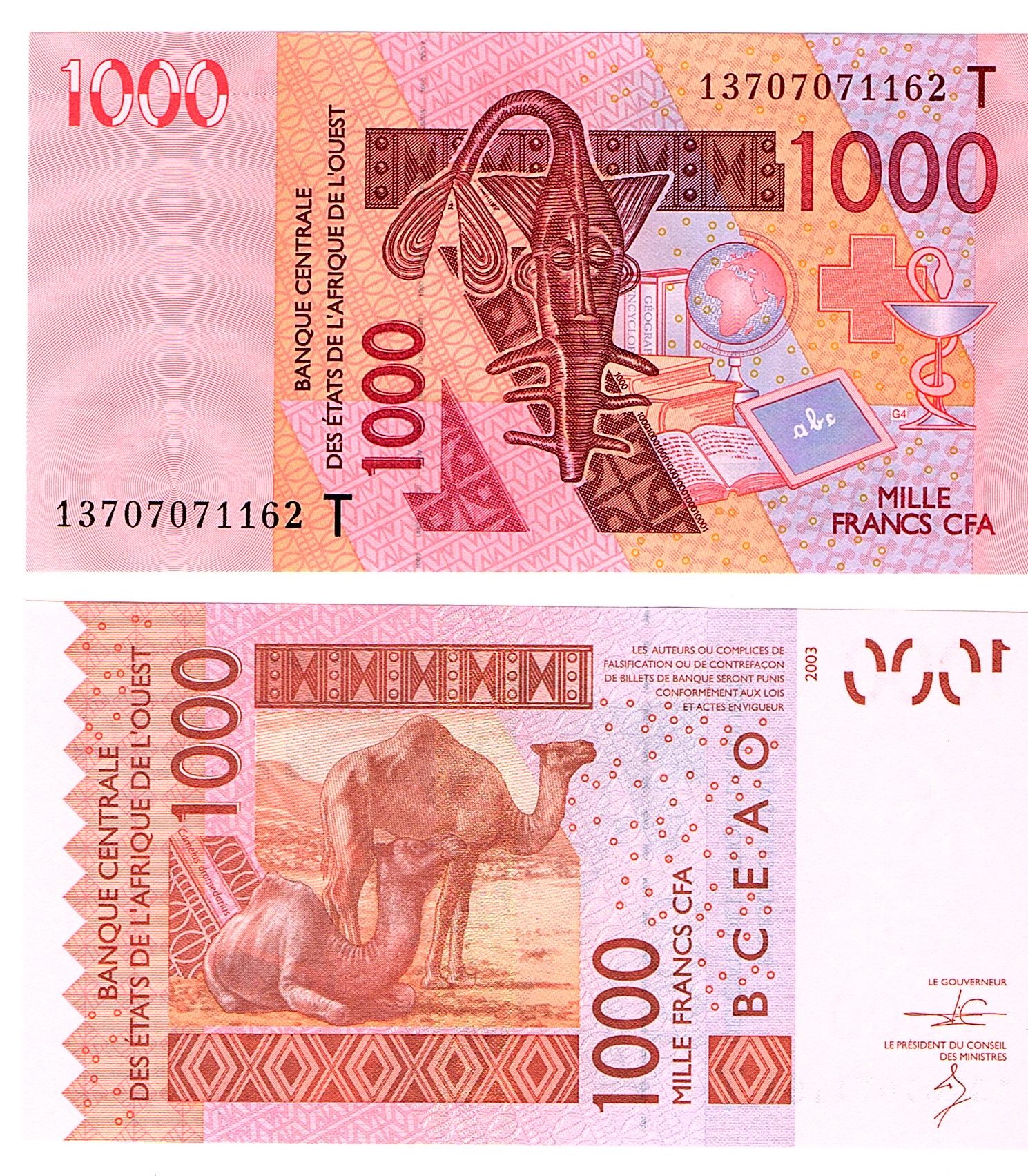 Togo 815Tm 1 000 Francs CFA Pages World Paper Money